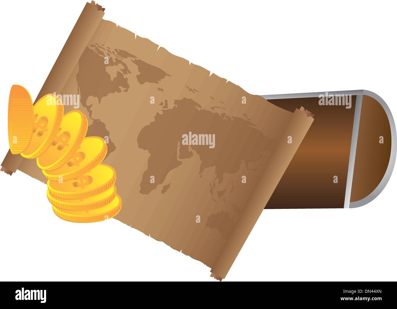 Map of coin hi-res stock photography and images - Alamy