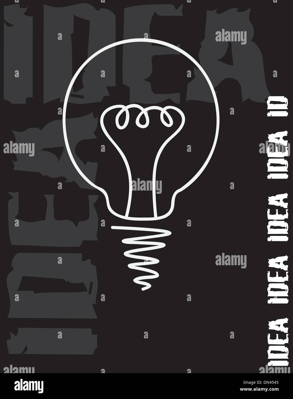 Scribble bulb cartoon Stock Vector Images - Alamy
