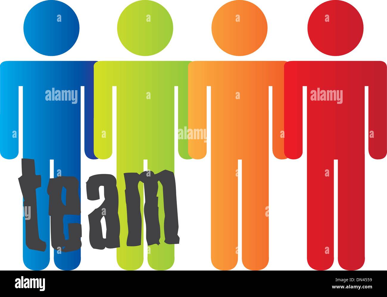 Teamwork partners Stock Vector Images - Alamy