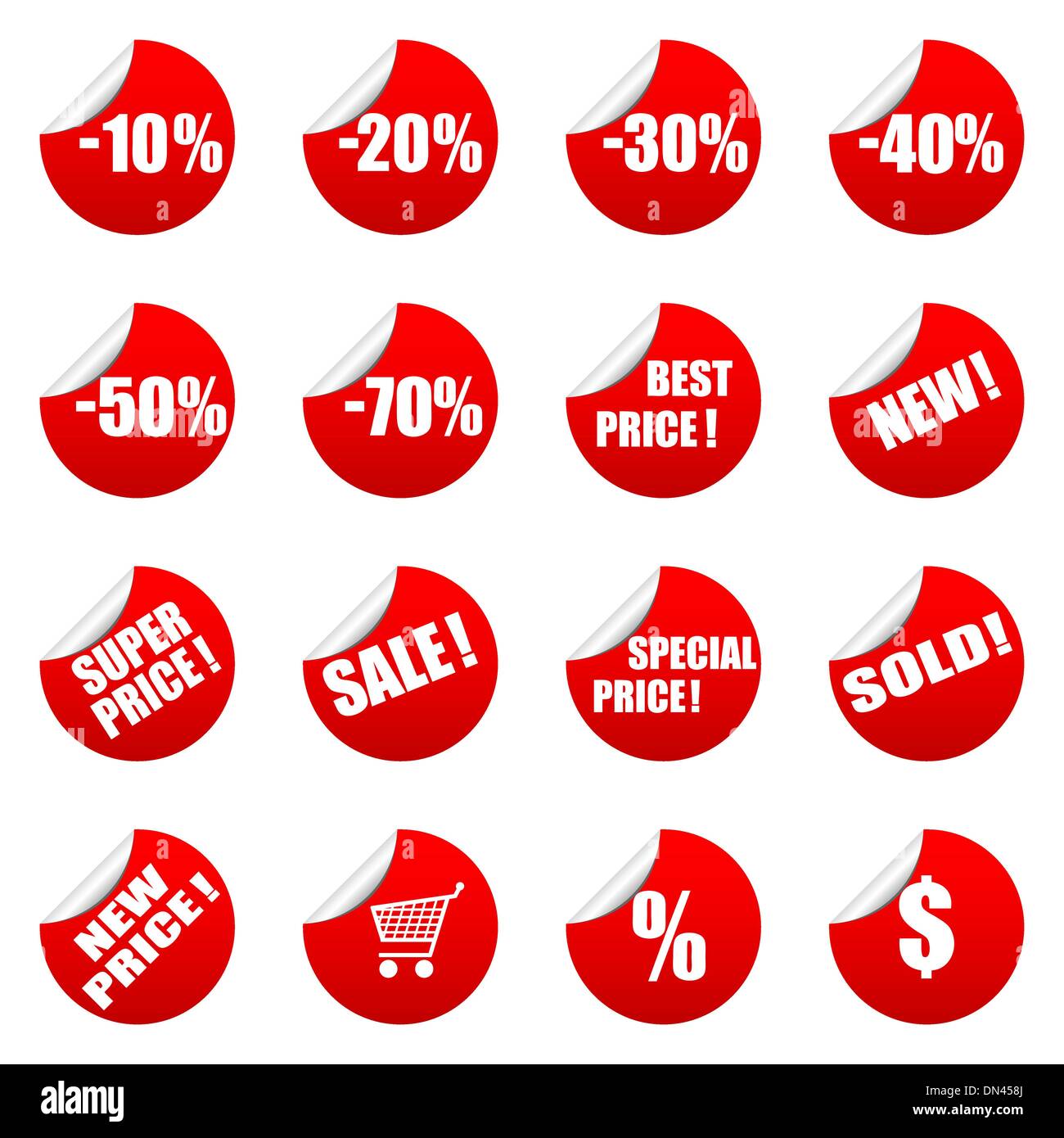Set red square sale Cut Out Stock Images & Pictures - Alamy