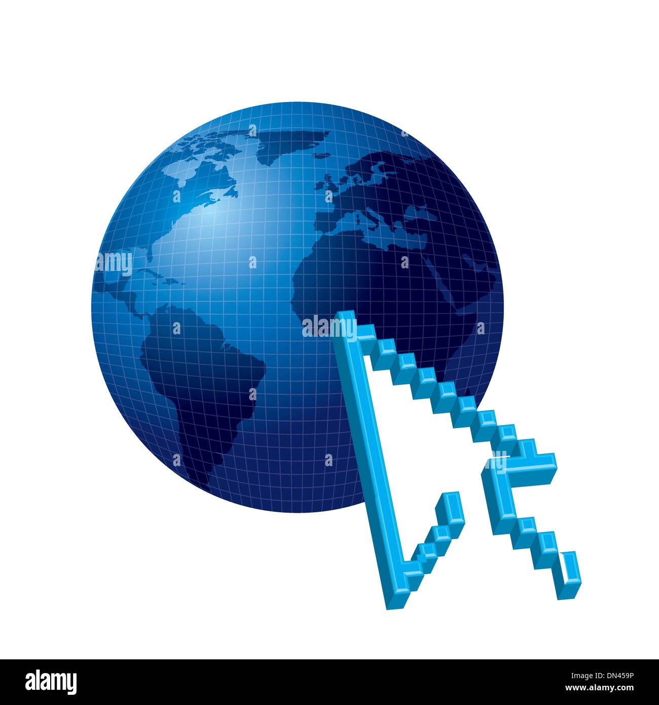 North and south pole earth Cut Out Stock Images & Pictures - Alamy