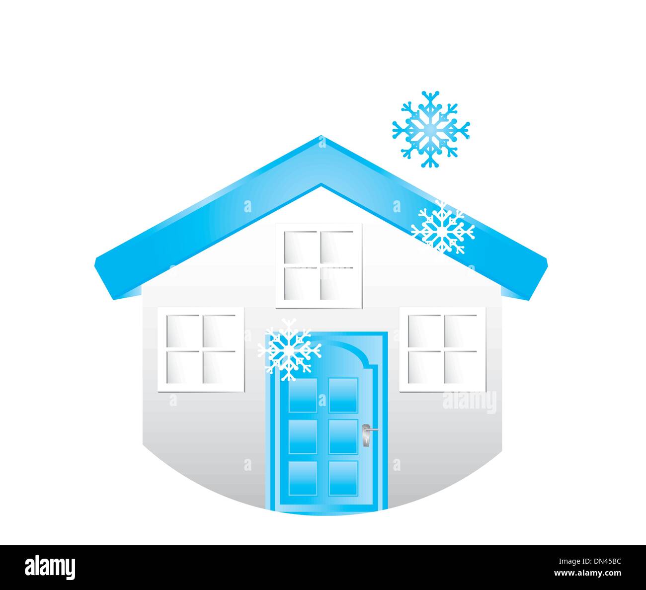 Traditional house exterior modern Cut Out Stock Images & Pictures - Alamy