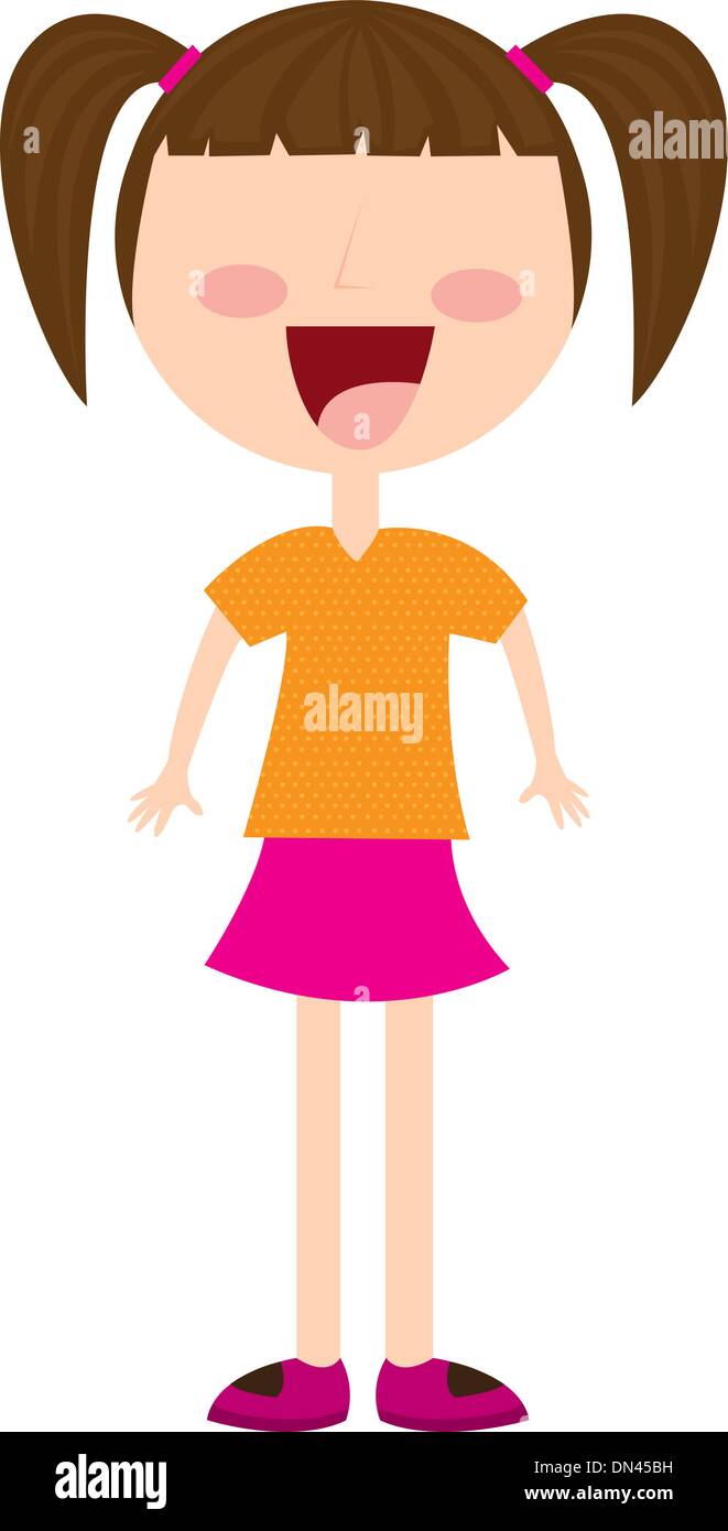 Girl girls female toddler Stock Vector Images - Alamy