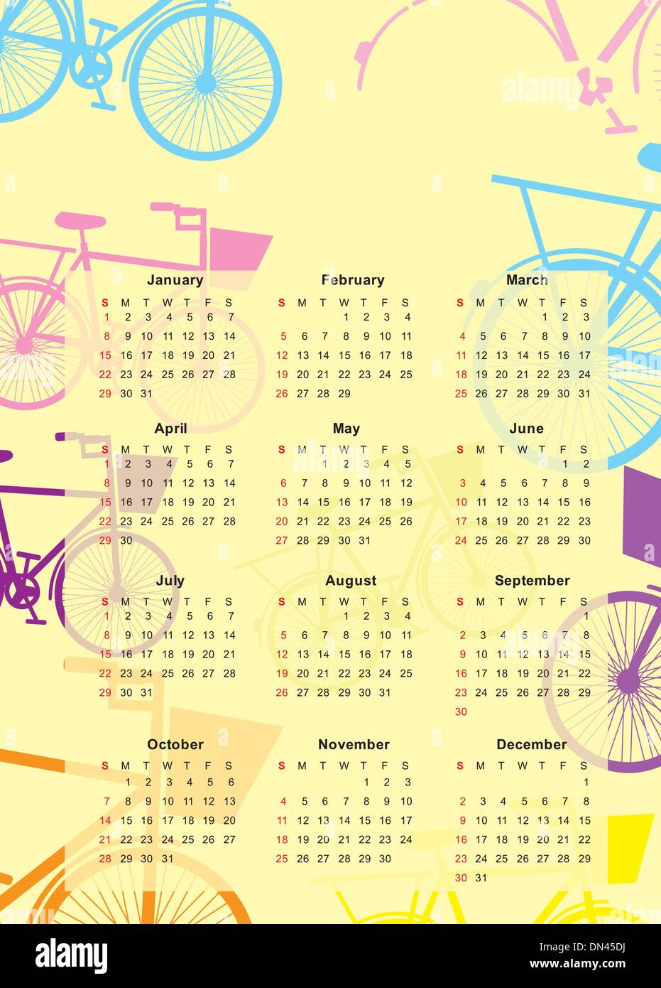 Bike calendar hi-res stock photography and images - Alamy