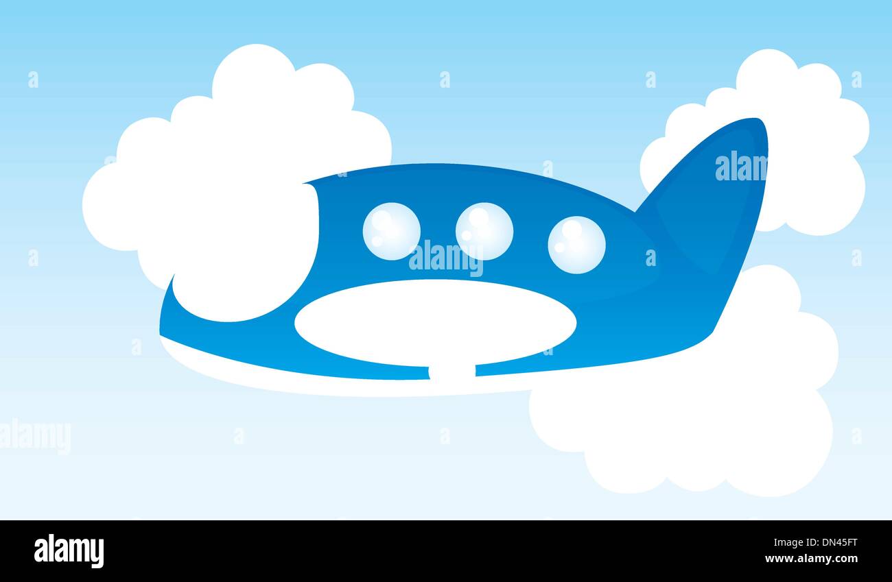 Cartoon plane hi-res stock photography and images - Alamy