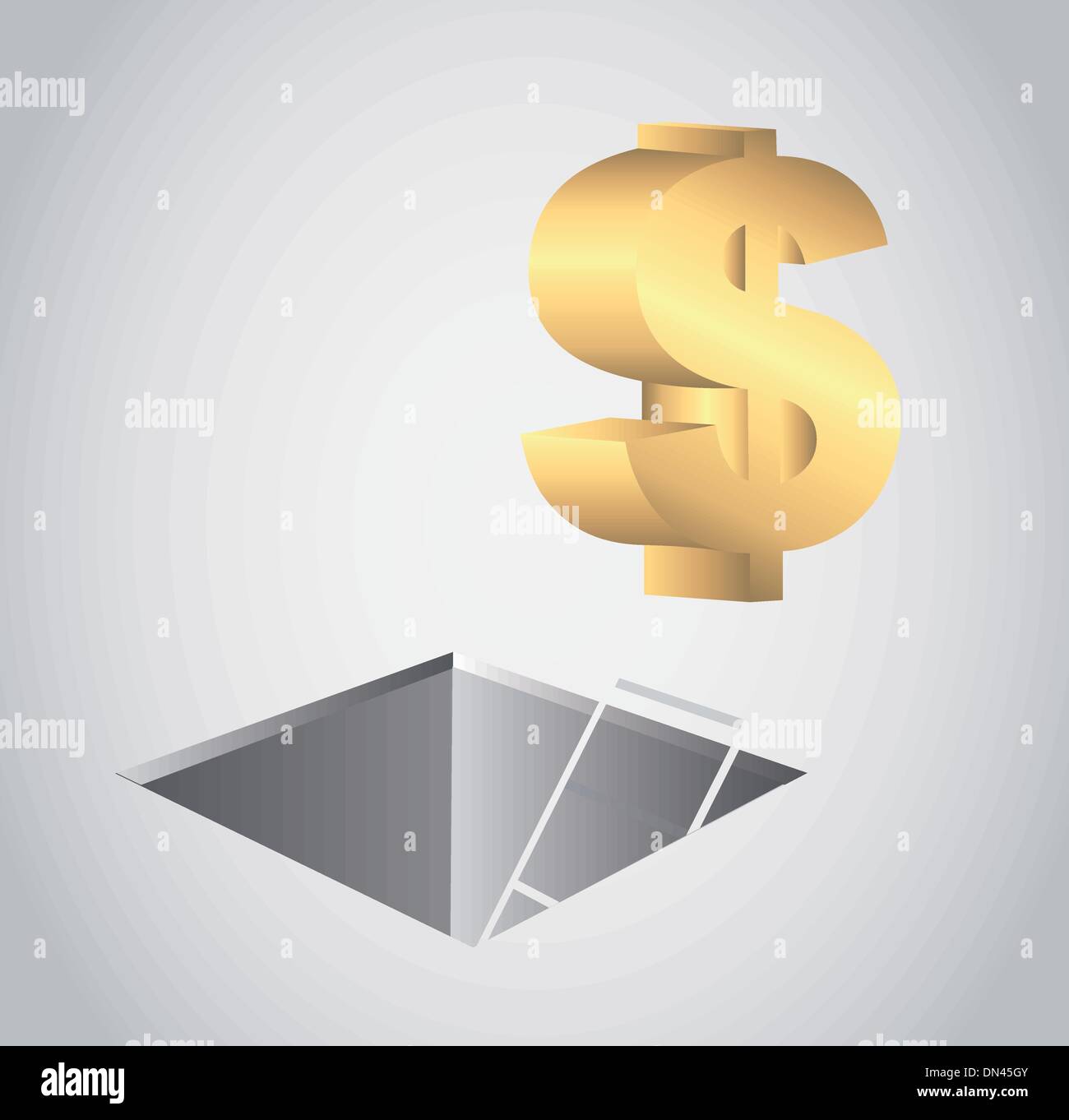 Dollar sign chart Stock Vector Images - Alamy