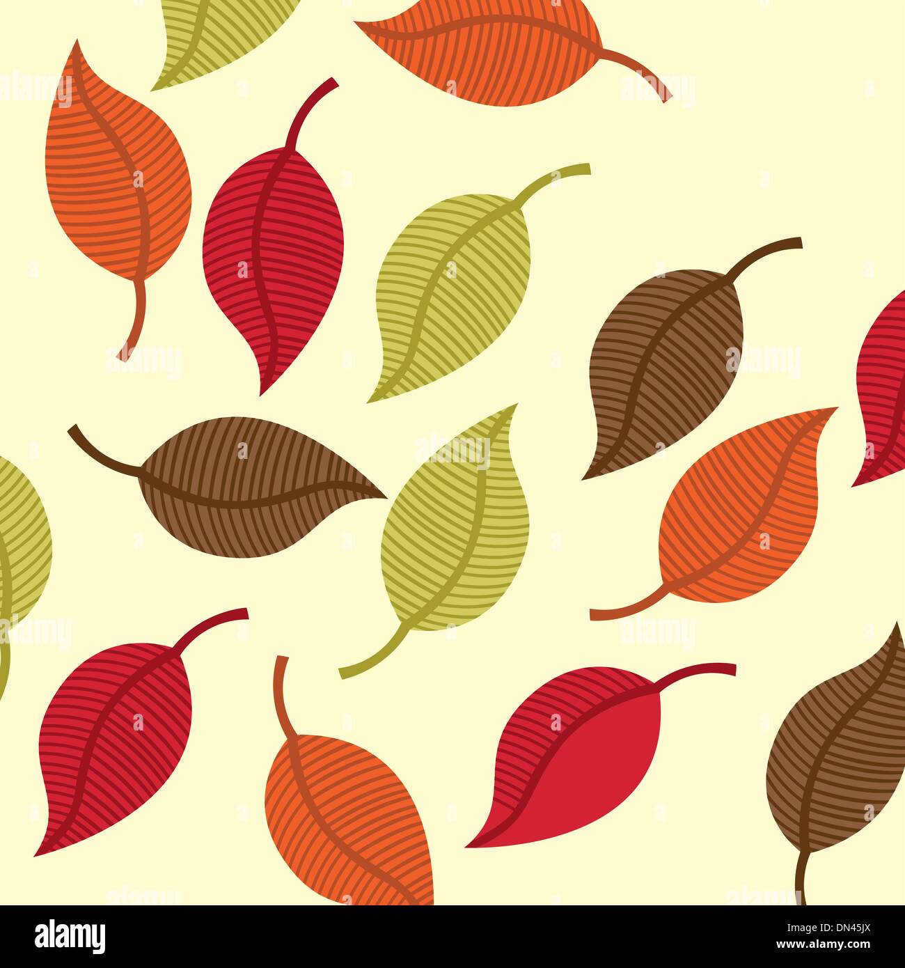 Round autumn pattern leaves Stock Vector Images - Alamy