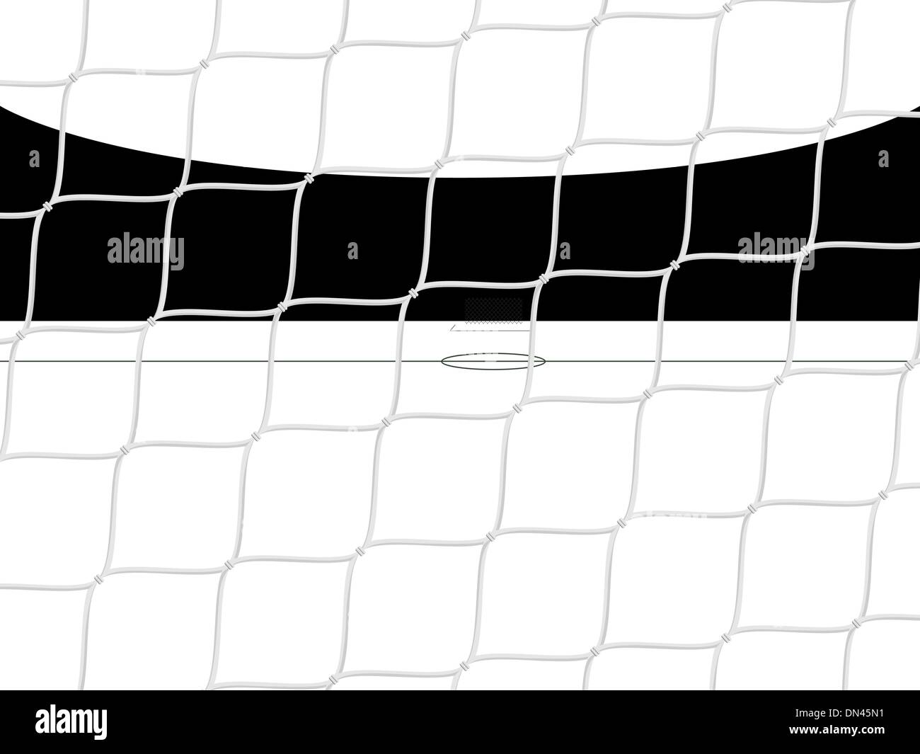 Soccer field on green Black and White Stock Photos & Images - Alamy