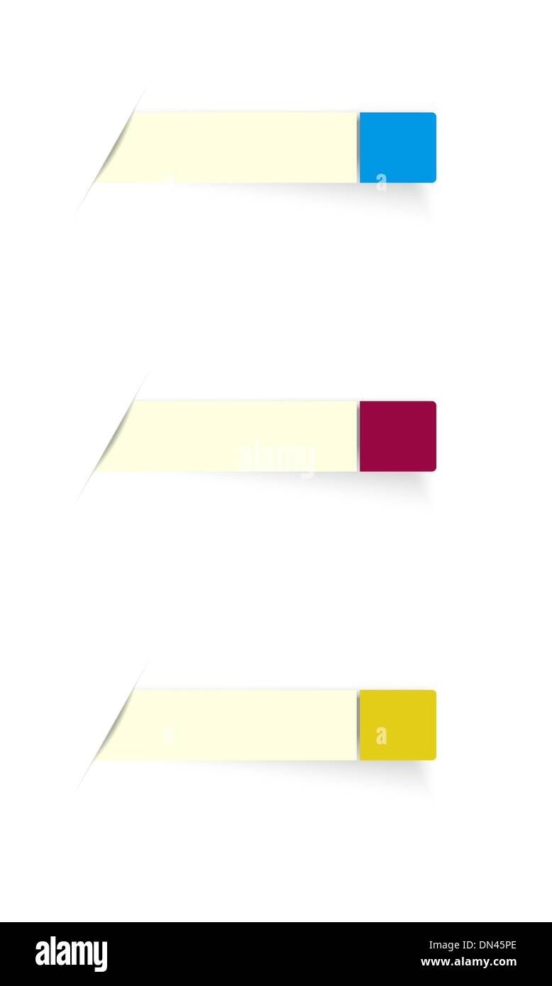 blank template with colored tag Stock Vector Image & Art - Alamy