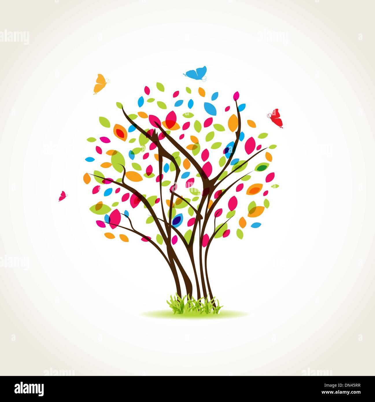 Illustration of beautiful spring background Stock Vector Image & Art ...
