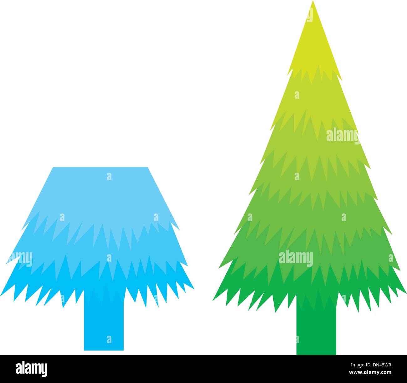 Multi trees isolated Stock Vector Images - Alamy