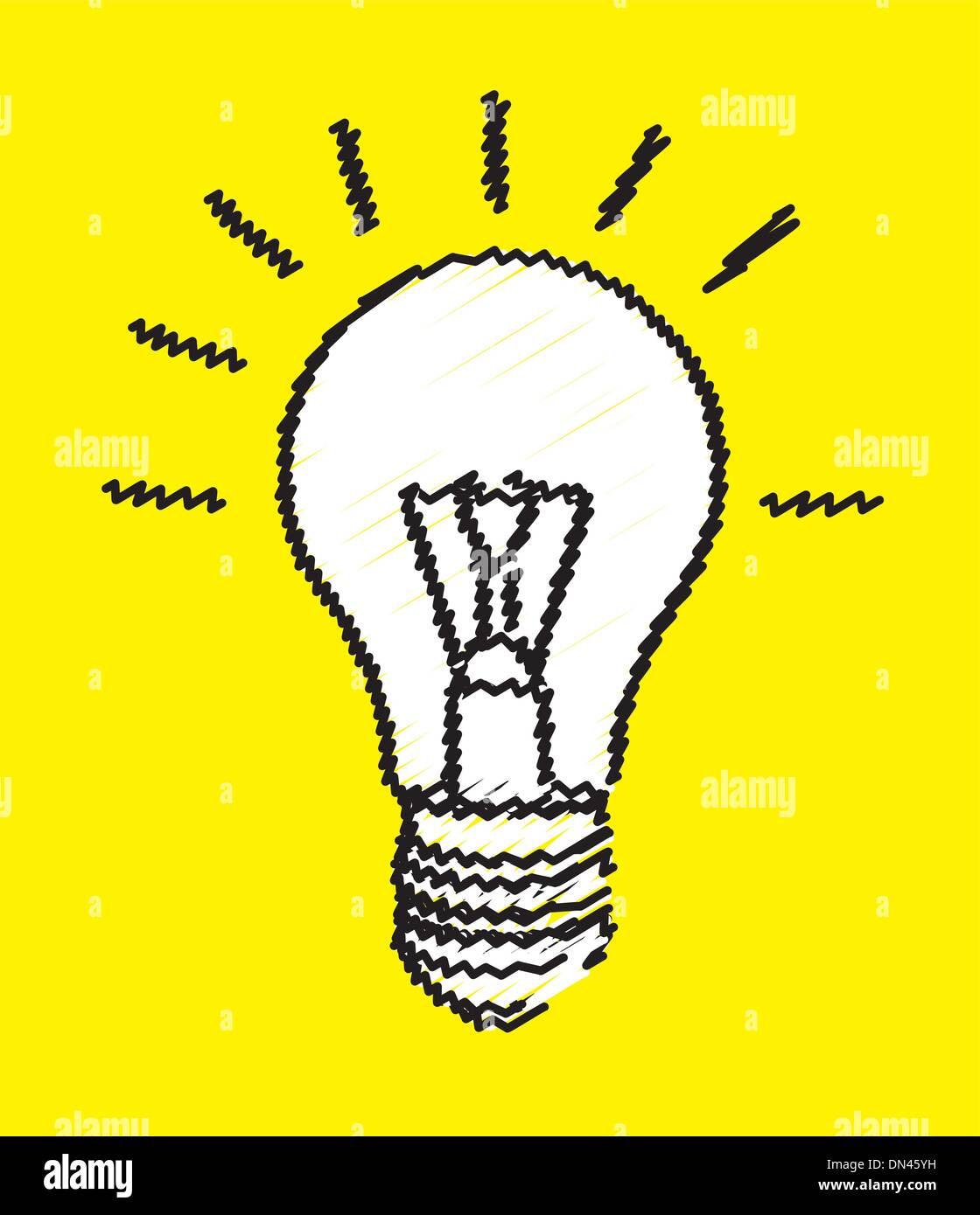 Yellow light bulb icons Stock Vector Images - Alamy