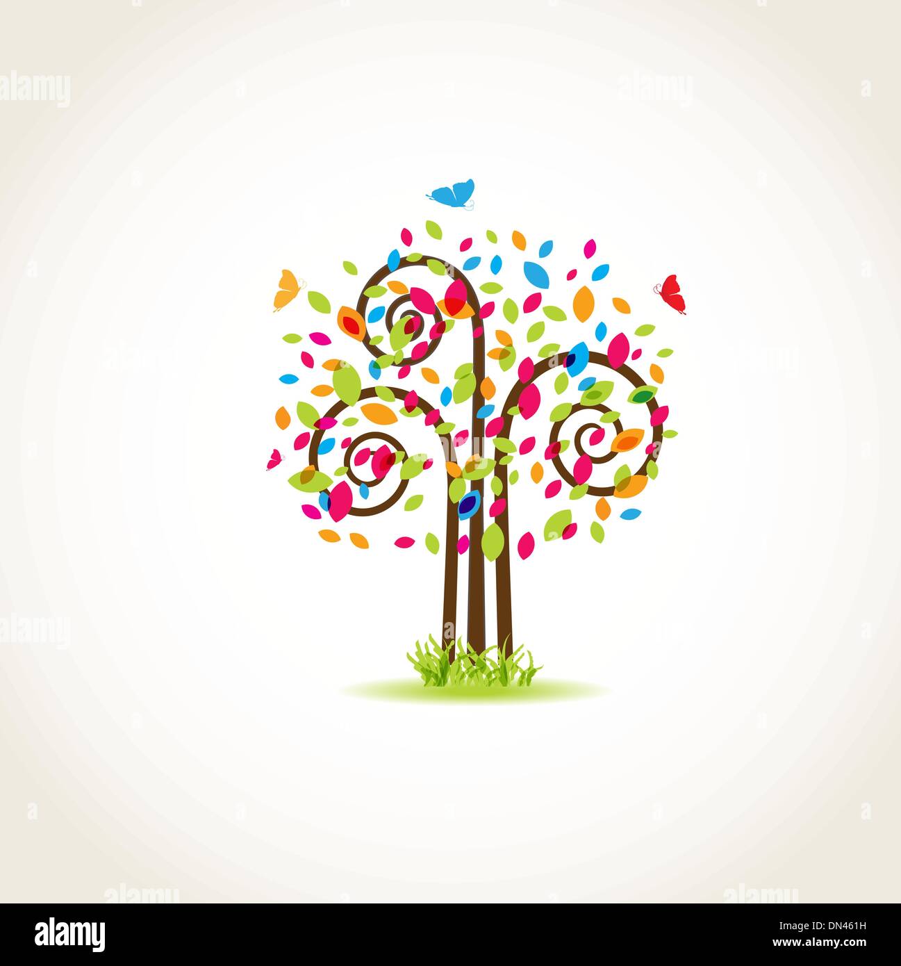Illustration of beautiful spring background Stock Vector Image & Art ...