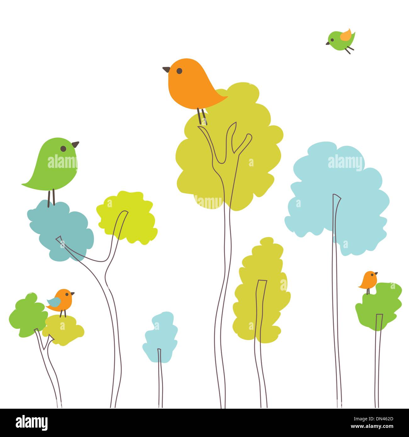 Illustration of beautiful spring background Stock Vector Image & Art ...