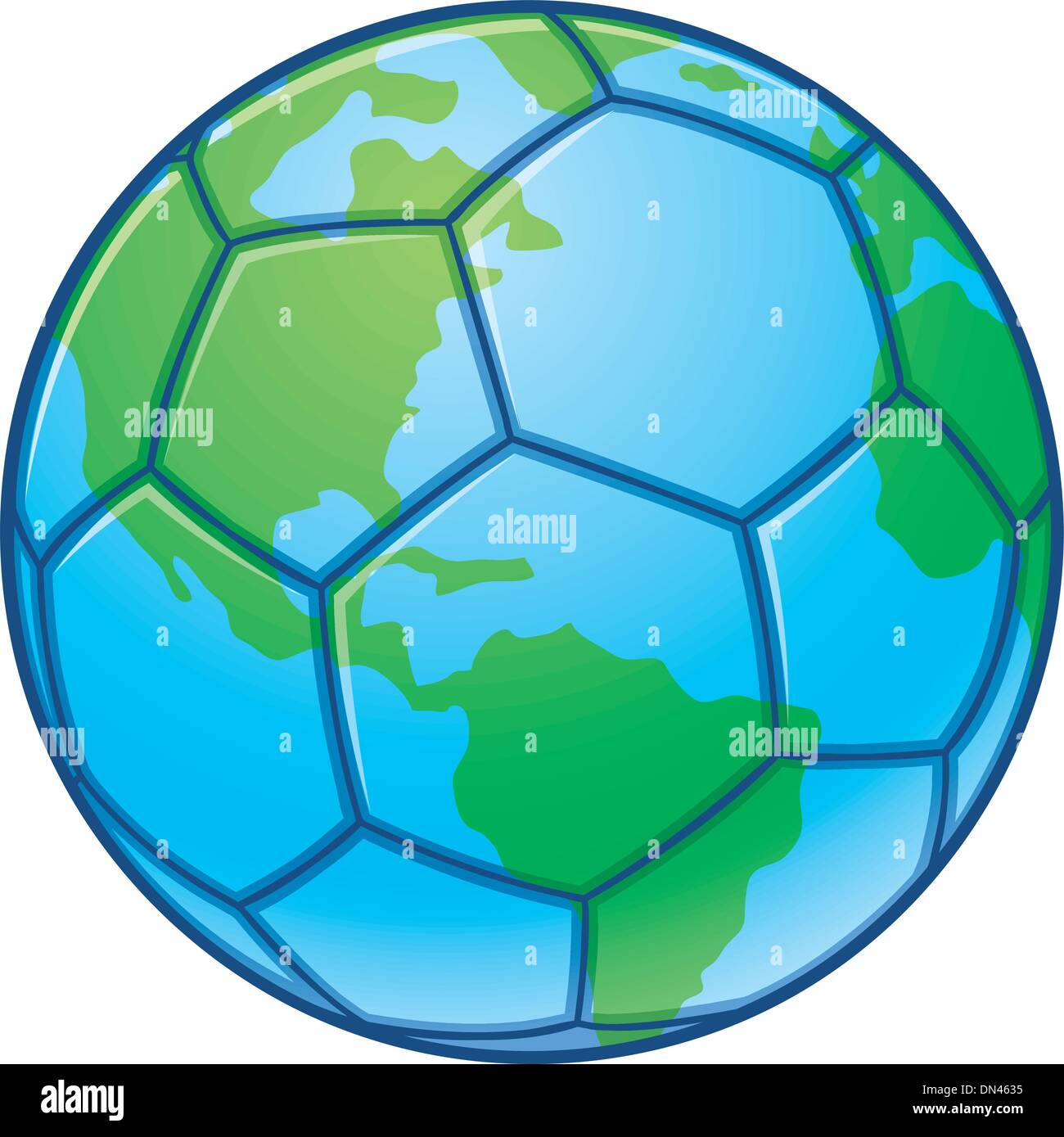 Planet Earth World Cup Soccer Ball Stock Vector Image & Art - Alamy