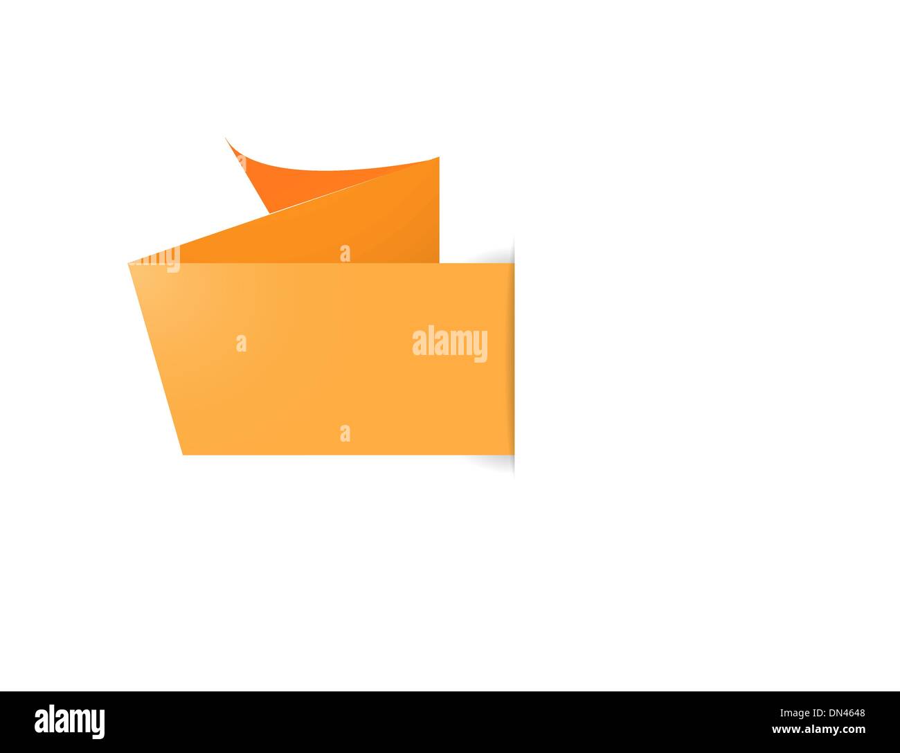 Orange ribbon Stock Vector Images - Alamy