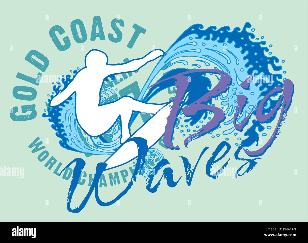 pacific surfer vector graphic design Stock Vector Image & Art - Alamy