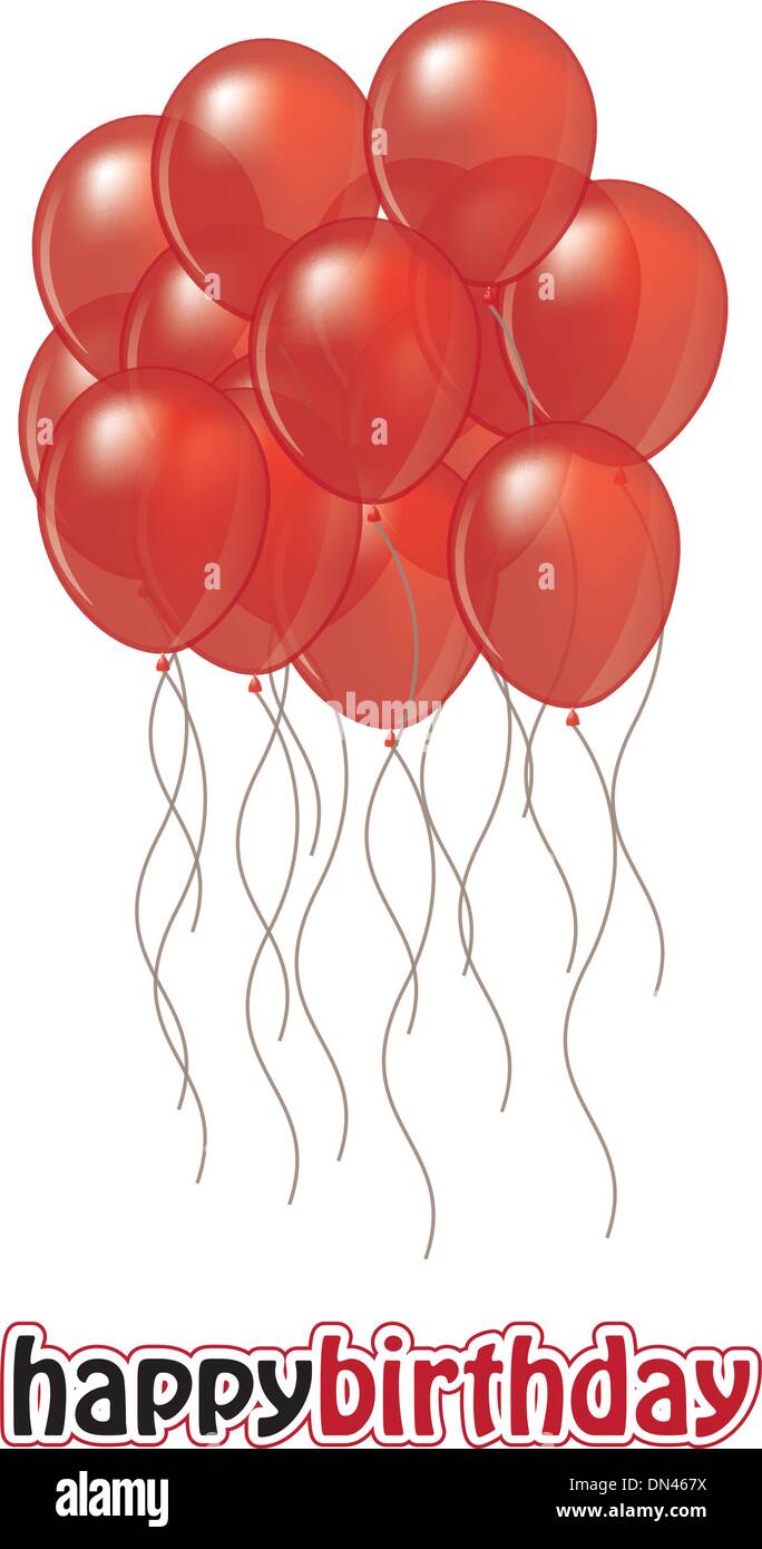 Balloons red celebration frame hi-res stock photography and images - Alamy
