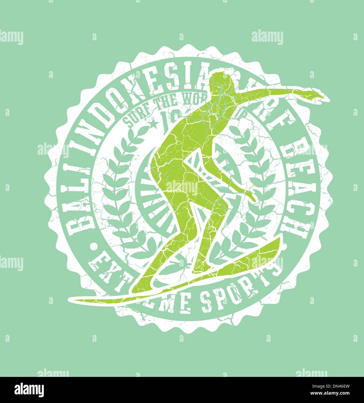 pacific surfer vector graphic design Stock Vector Image & Art - Alamy