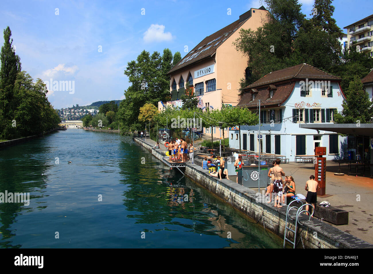 Zurich limmat river hi-res stock photography and images - Alamy