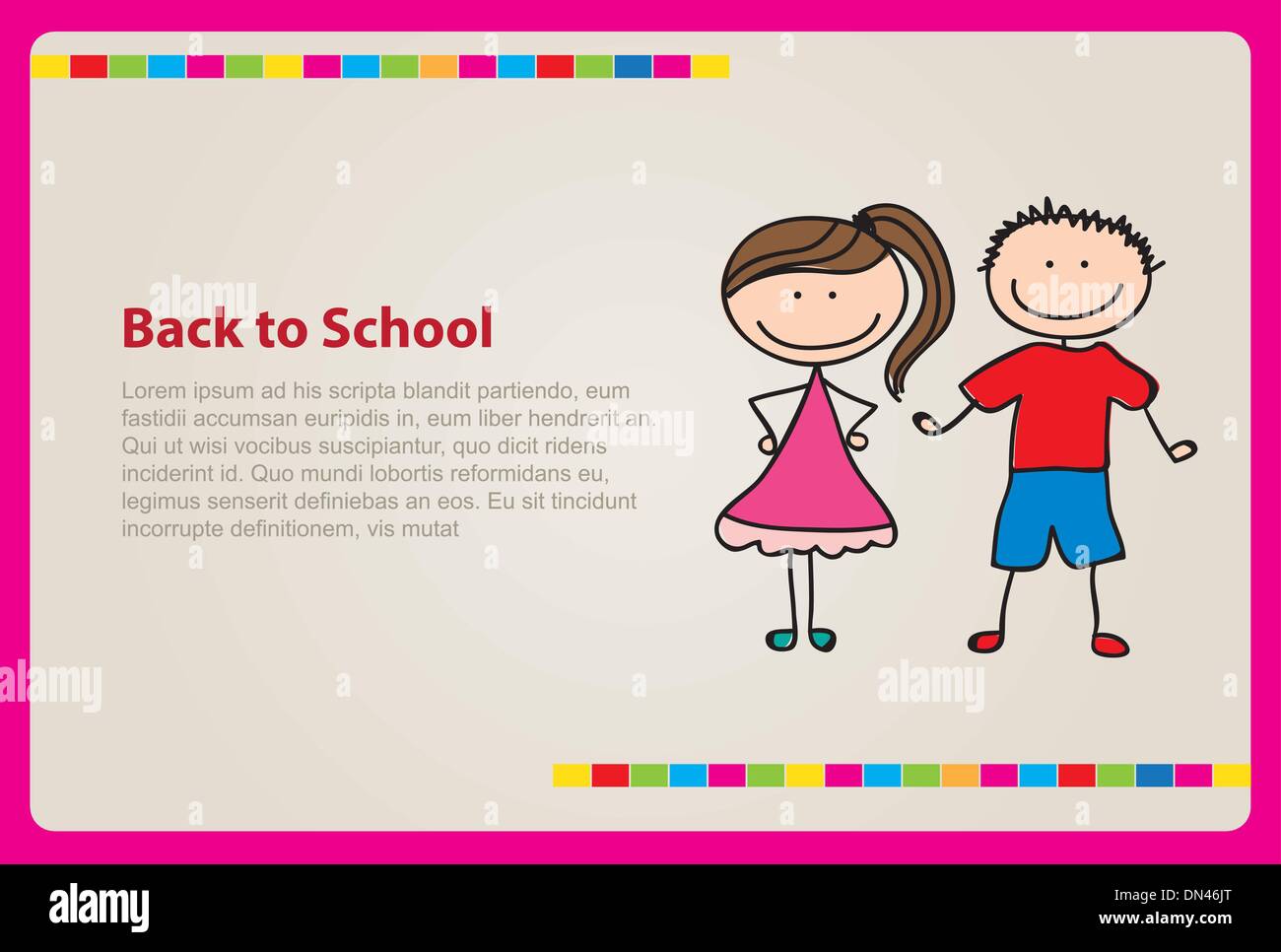 Elementary school writing notebook Stock Vector Images - Alamy