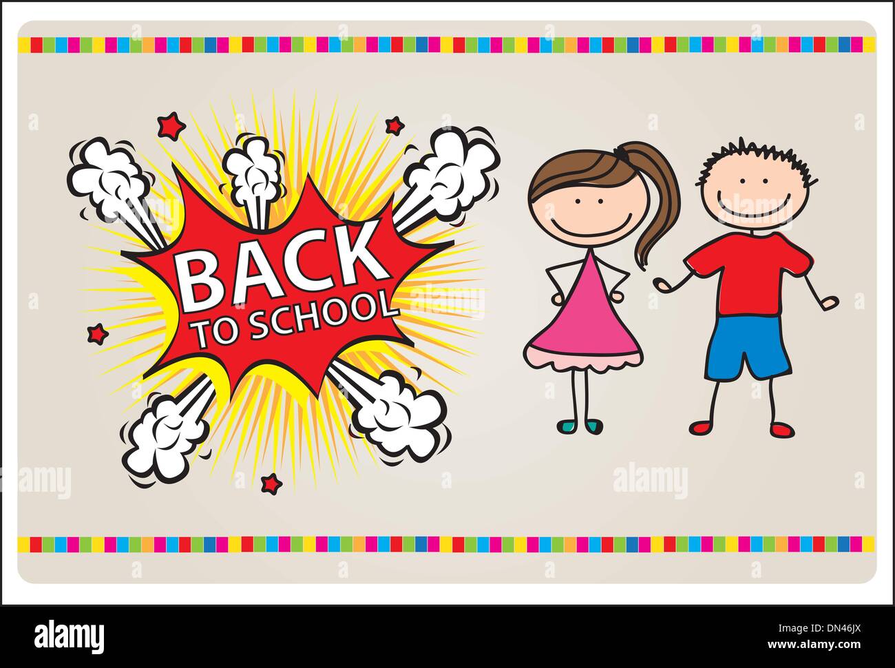 School girl notebook back Stock Vector Images - Alamy
