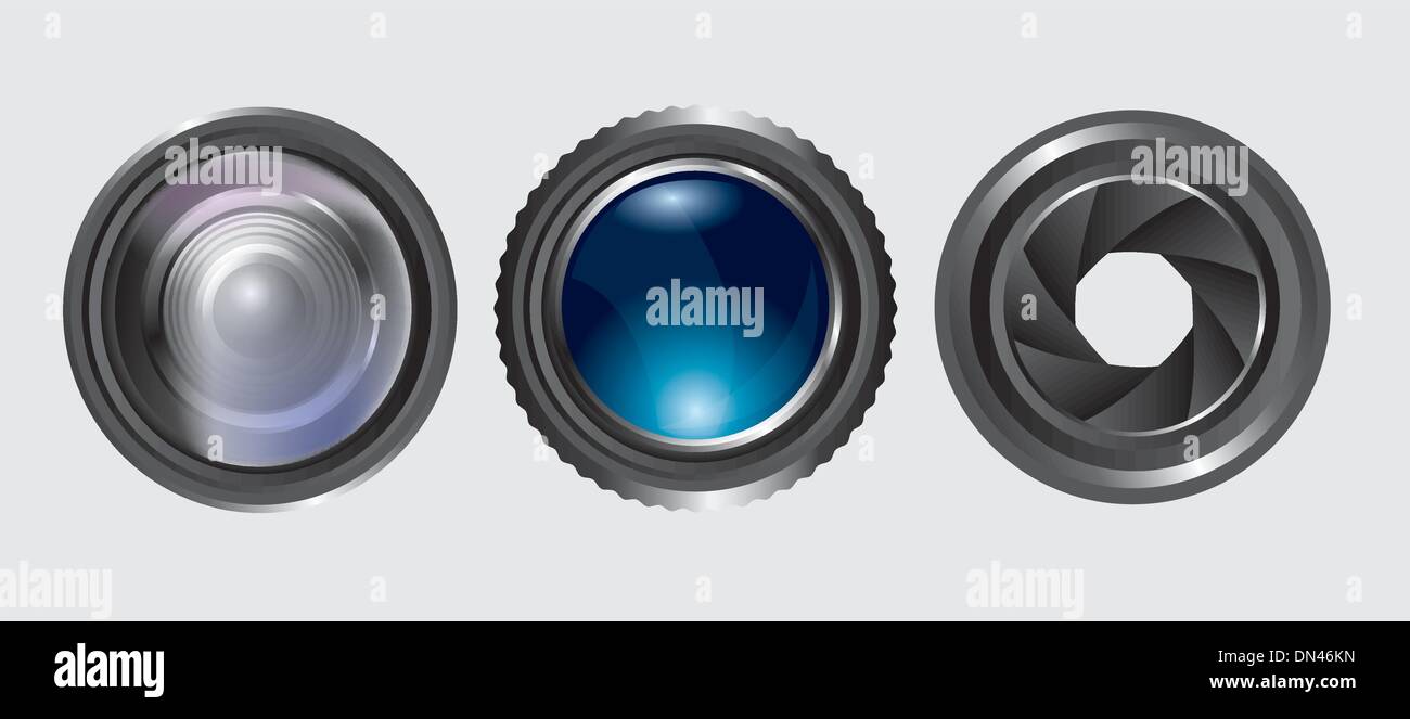 Variety of lenses Stock Vector Images - Alamy