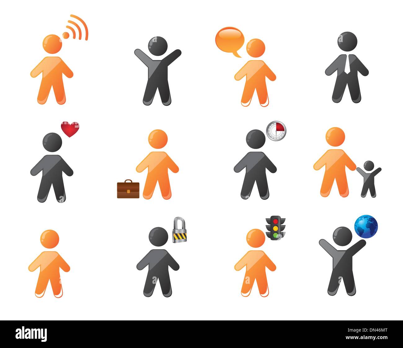 Icons men Stock Vector Images - Alamy