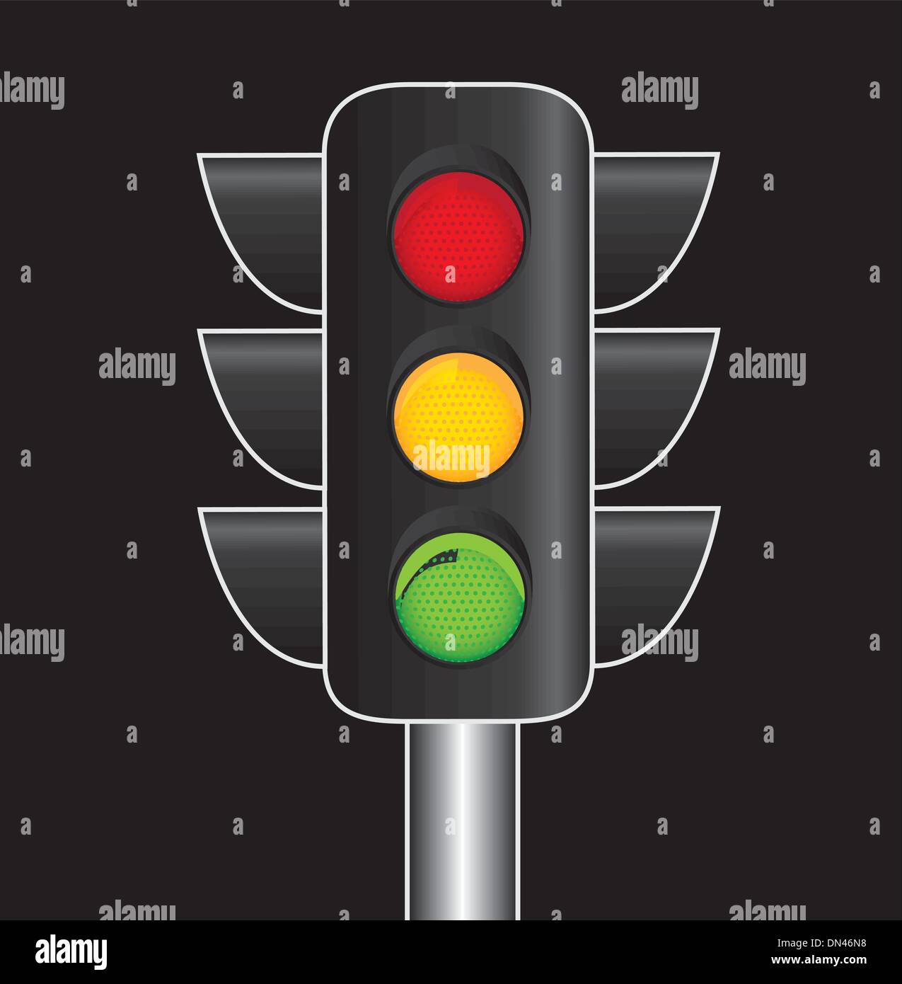 Safety warning control regulate semaphore Stock Vector Images - Alamy