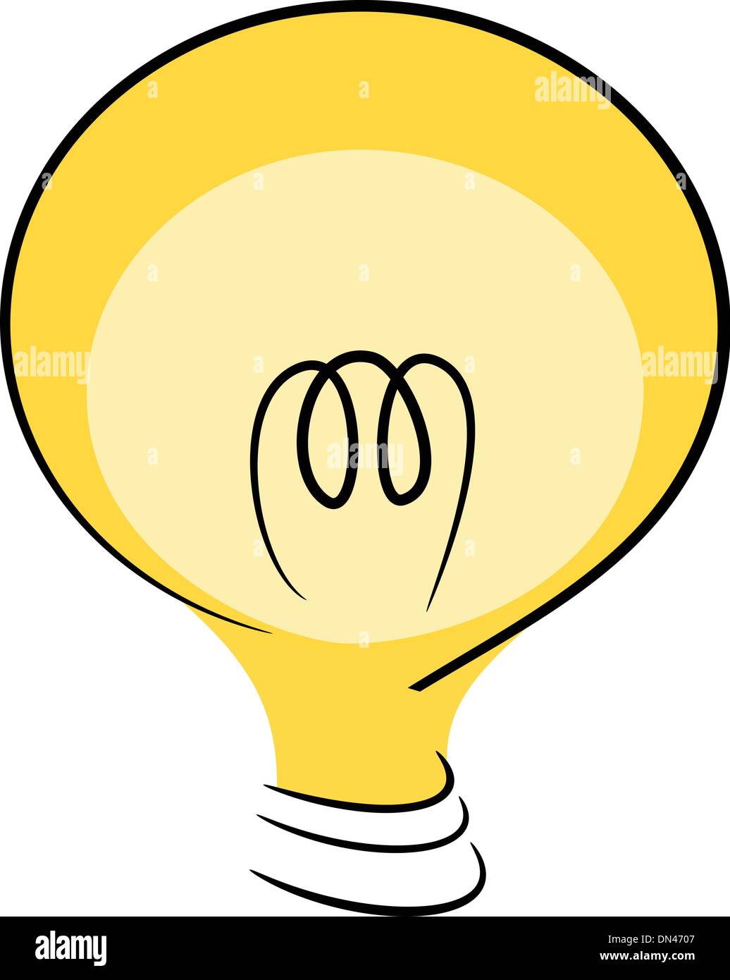 Think idea lamp illustration Stock Vector Image & Art - Alamy