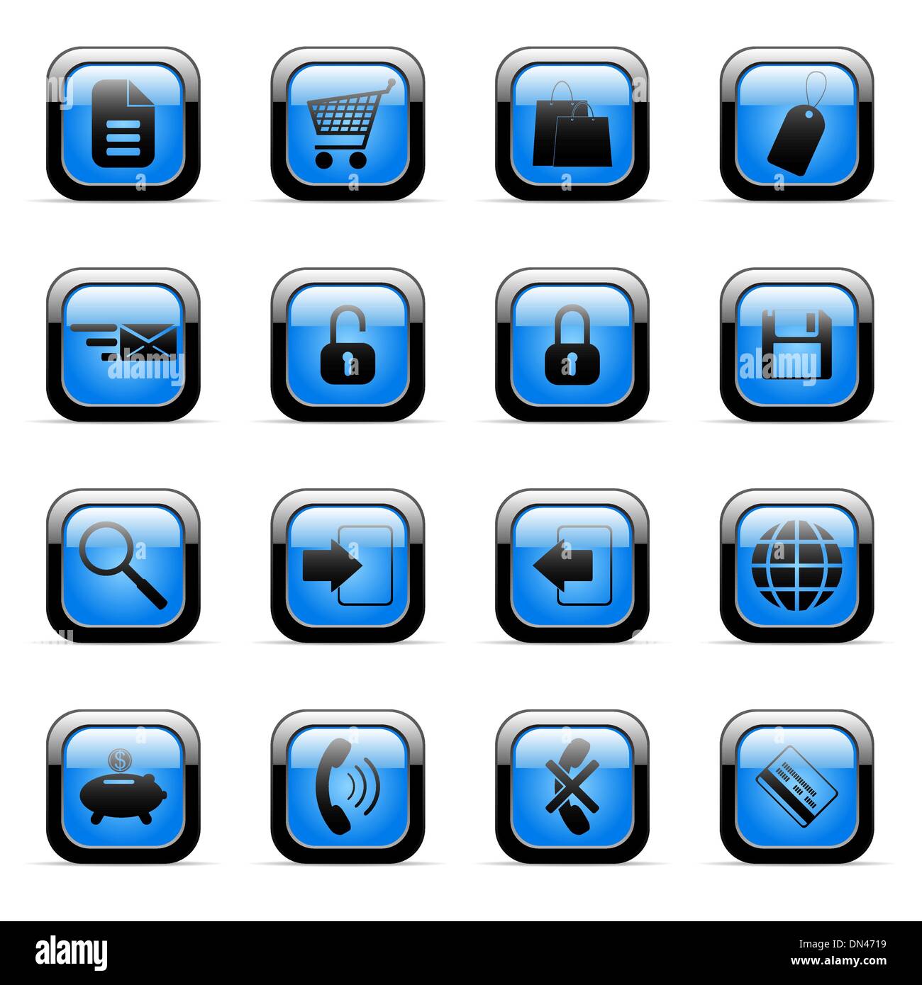 Office icon web icon set Stock Vector Images - Alamy