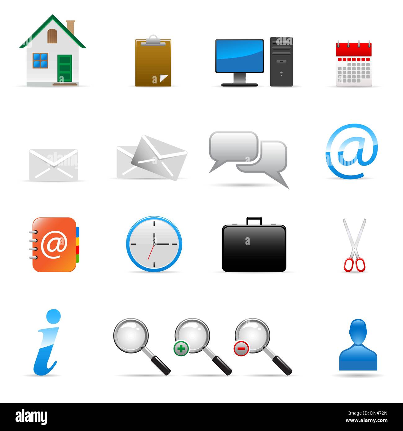 Icons folder folder icon web isolated blue set Stock Vector Images - Alamy