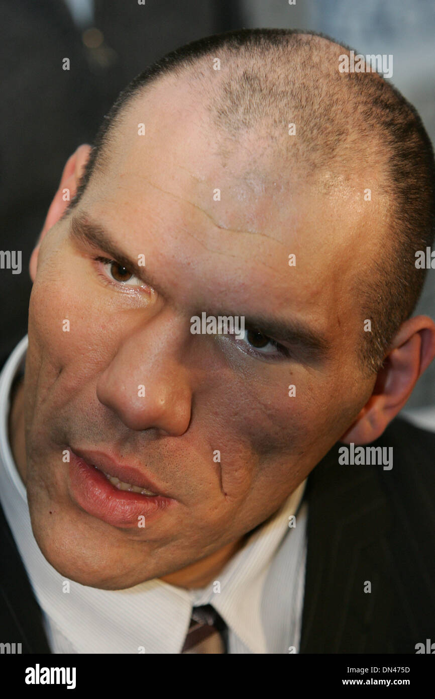 Russian heavy weight boxer Nikolai Valuev at the press conference in ...