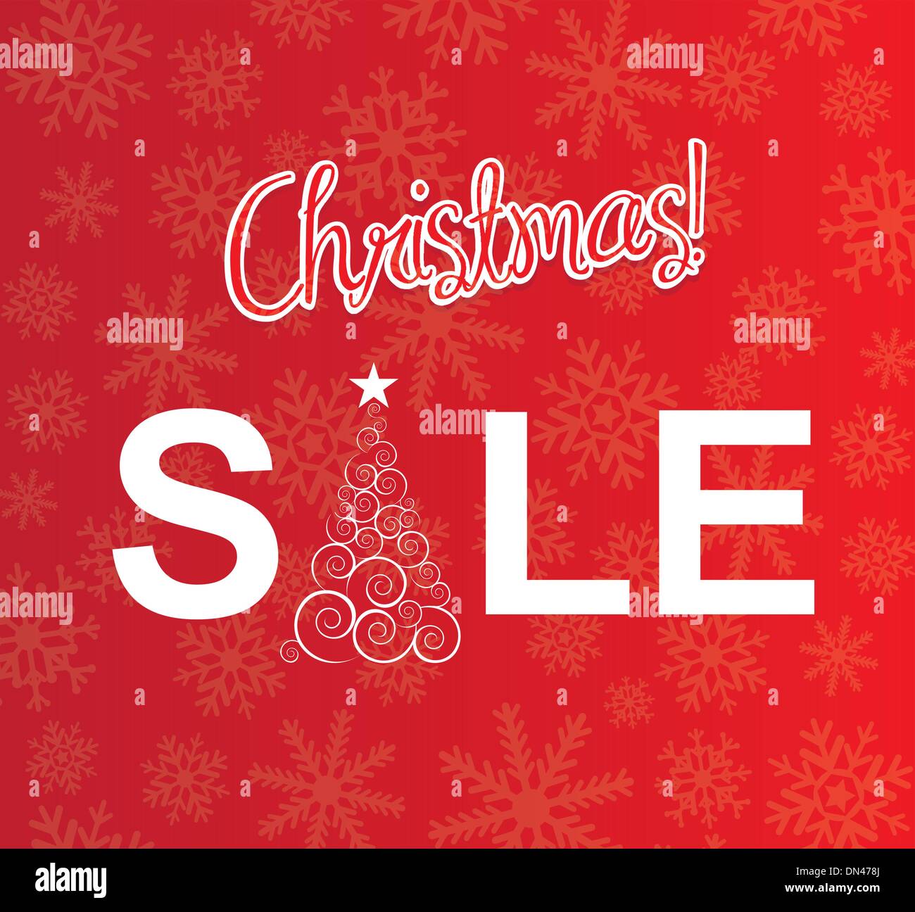 Christmas sale sign red Stock Vector Images - Alamy