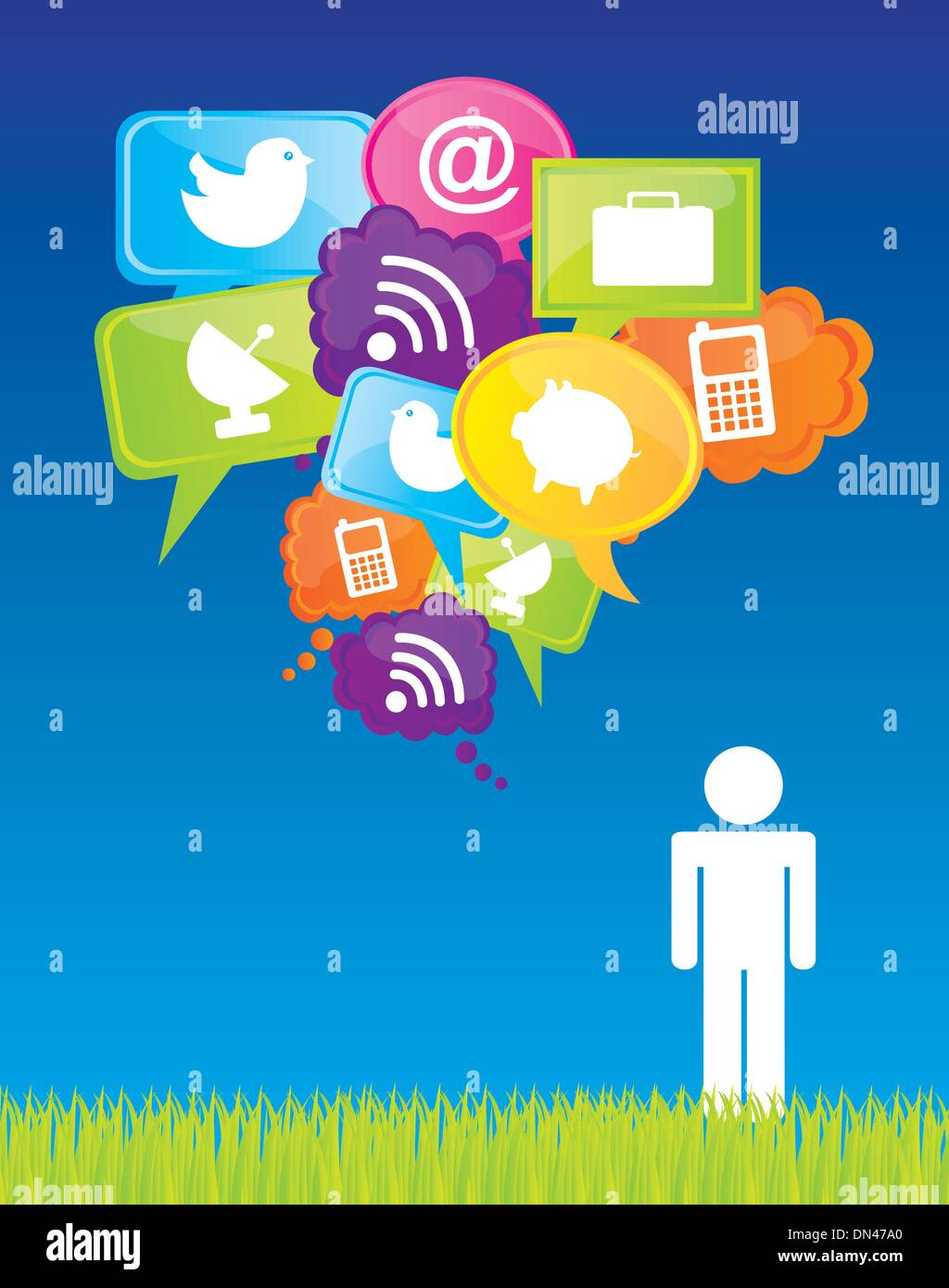 Communications Stock Vector Images - Alamy