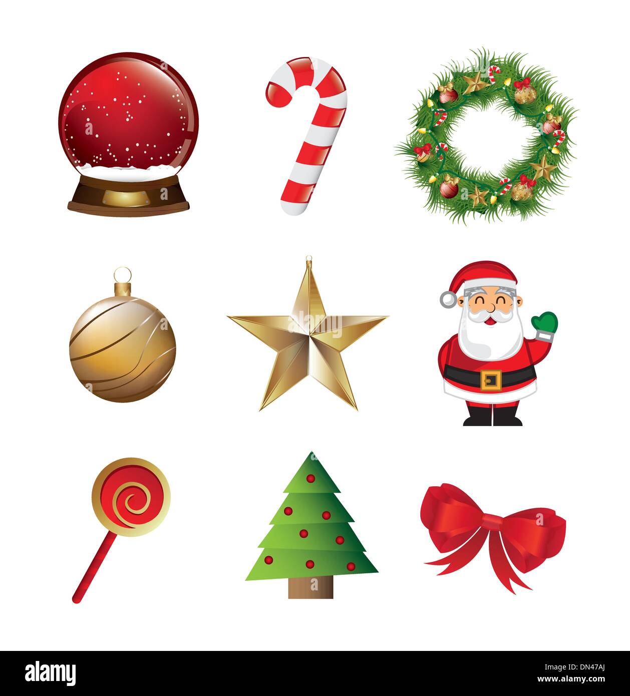 Christmas balloon garland Stock Vector Images - Alamy
