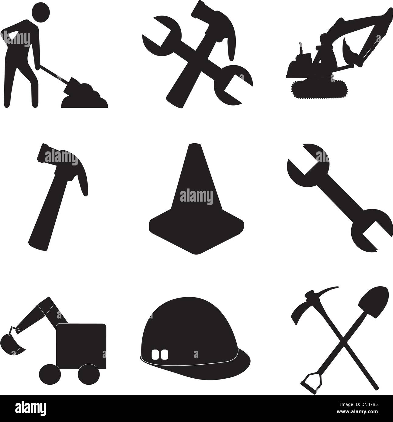 Construction tools Stock Vector Images - Alamy