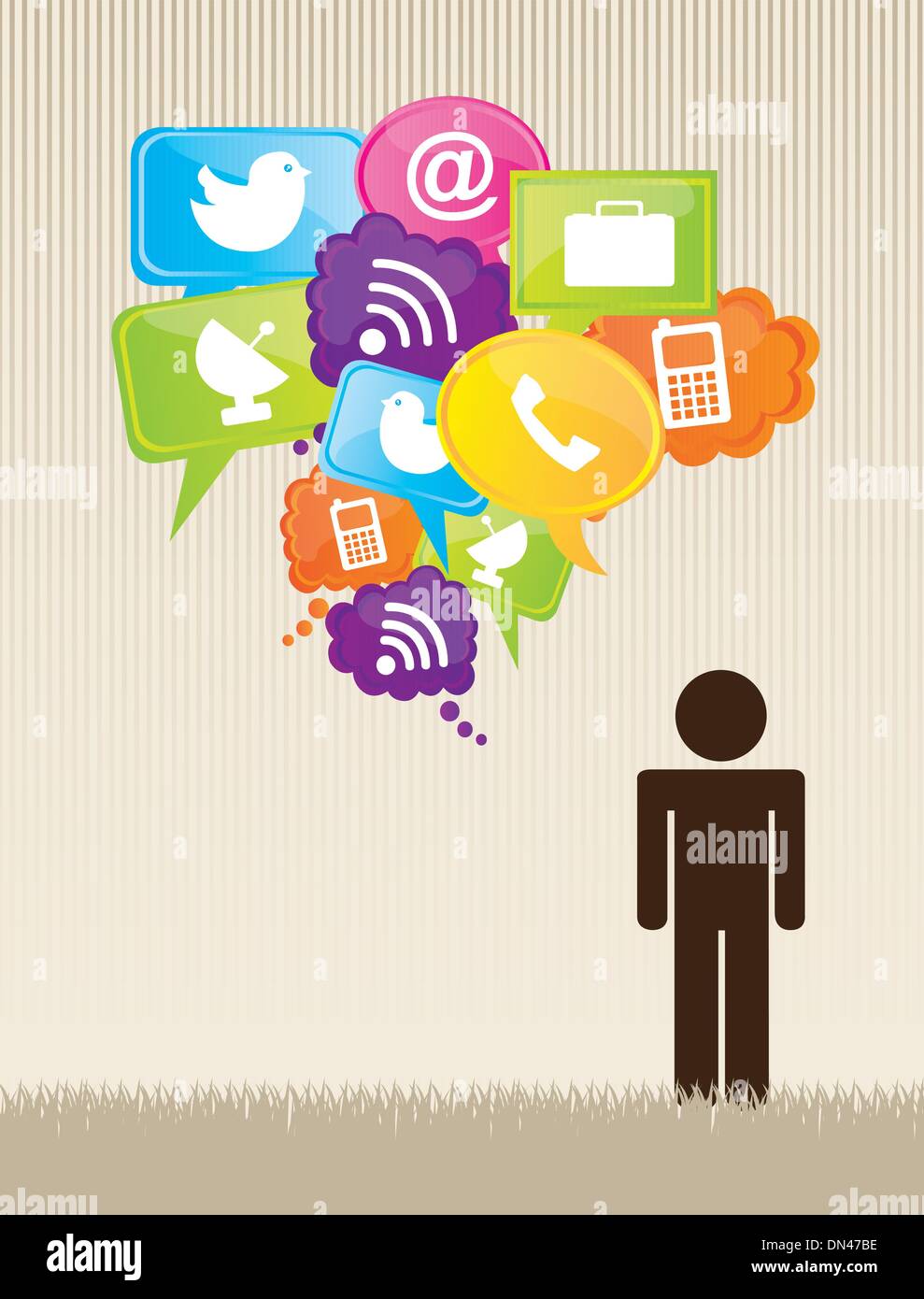 Communications Stock Vector Images - Alamy