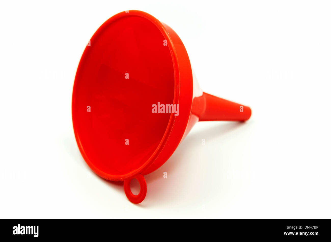 red funnel on a white background Stock Photo - Alamy