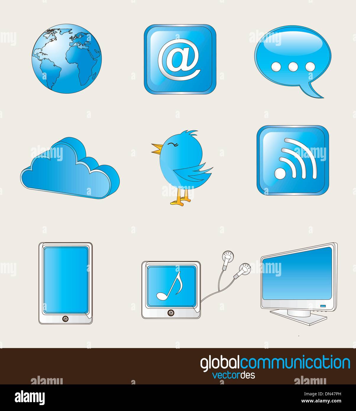 Communication telecommunications Stock Vector Images - Alamy