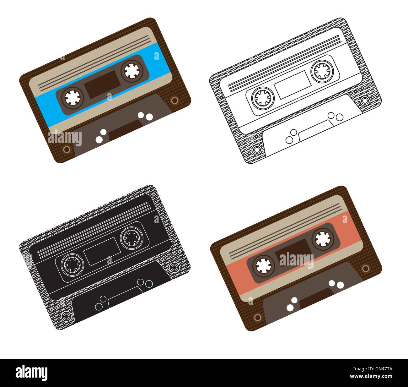 Cassette Stock Vector Images - Alamy