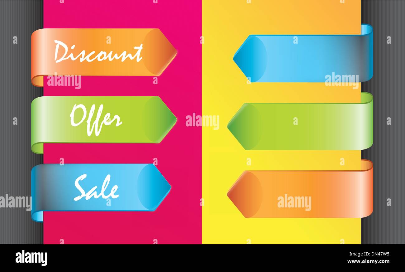 colors discount labels Stock Vector Image & Art - Alamy