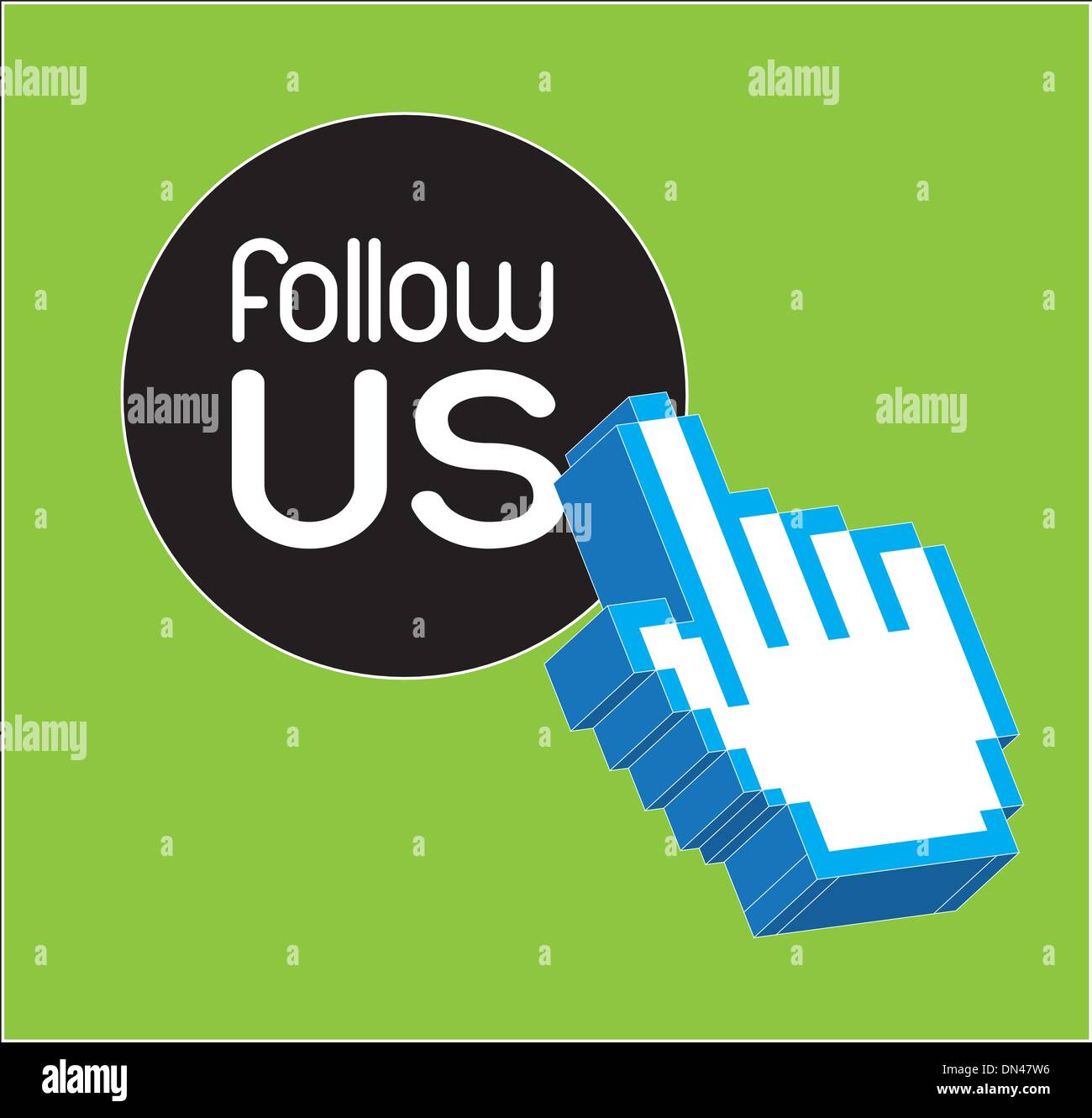 Follow us vector vectors Stock Vector Images - Alamy