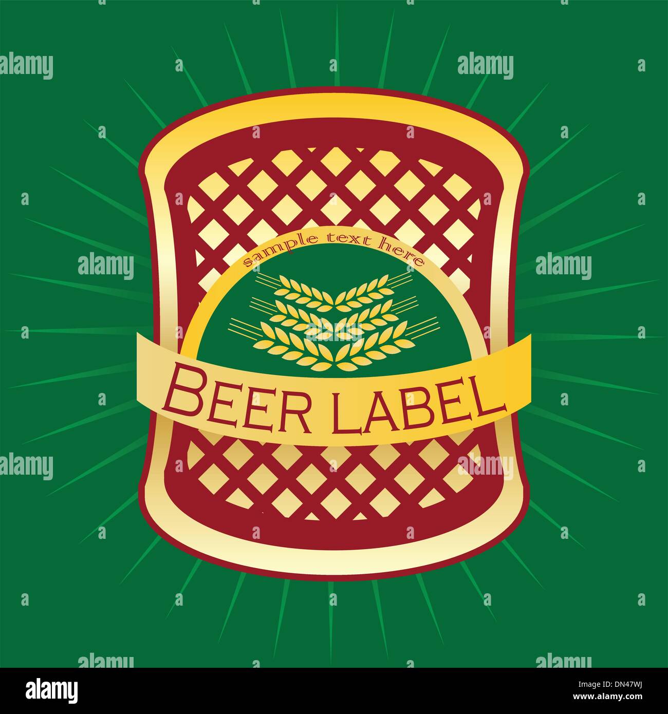 Irish Beer Label Template