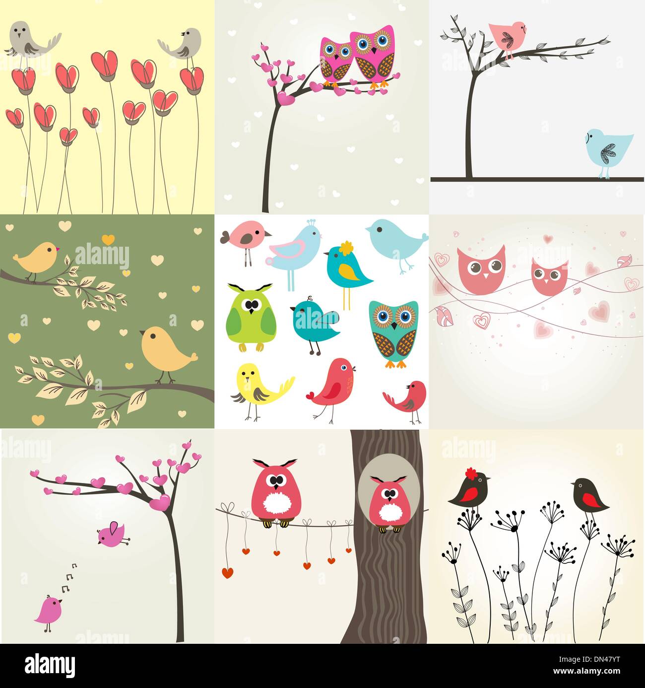 Birthday cards birds hi-res stock photography and images - Alamy