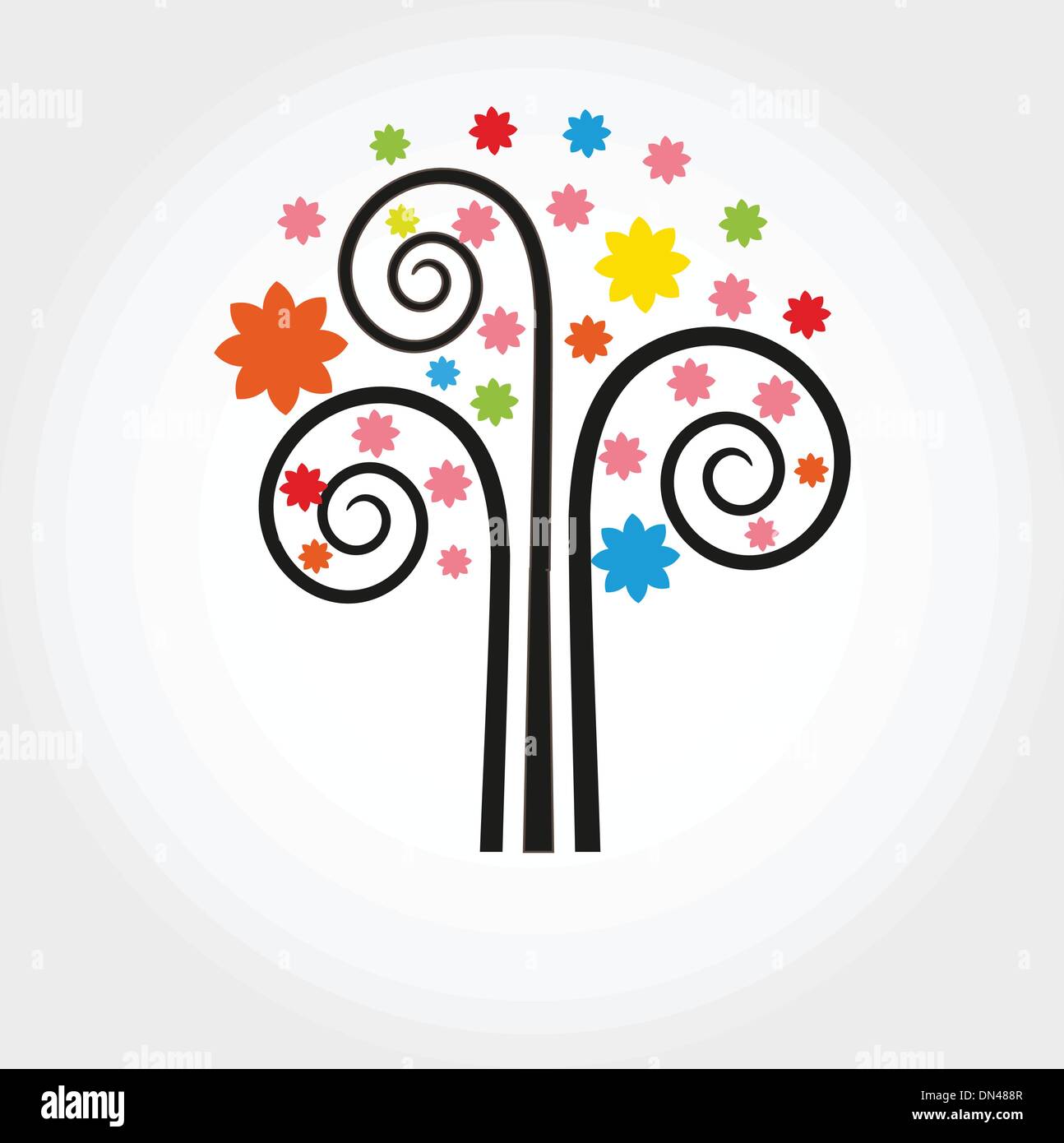 Illustration of beautiful spring background Stock Vector Image & Art ...