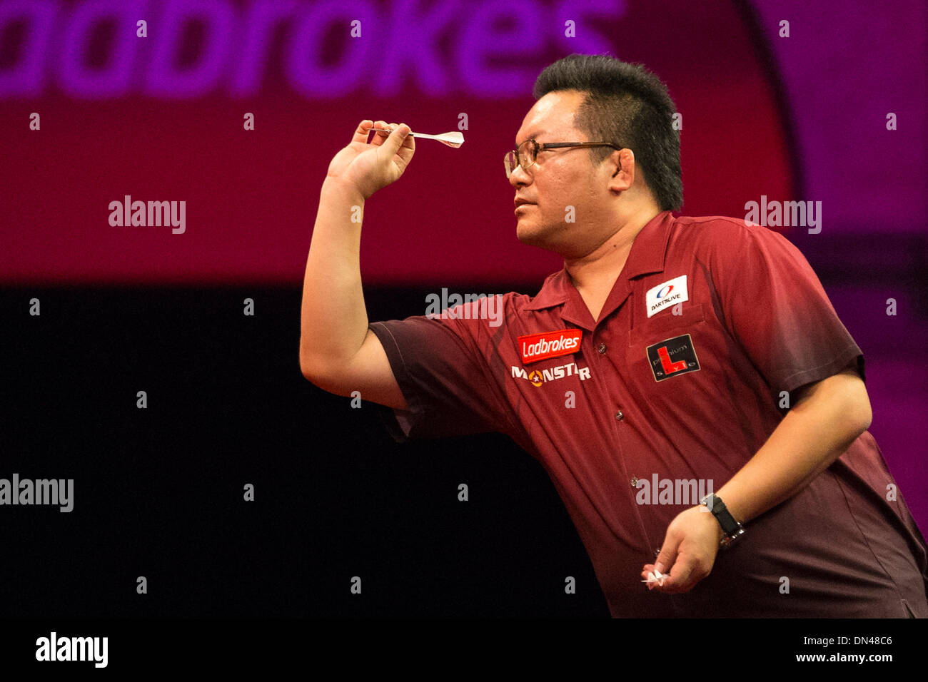 London, UK. 18th Dec, 2013. Morihiro Hashimoto in action during his ...