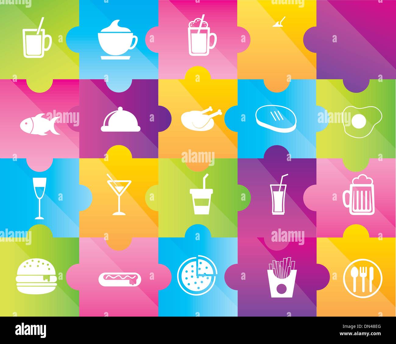 Fast food soda drinks Stock Vector Images - Alamy