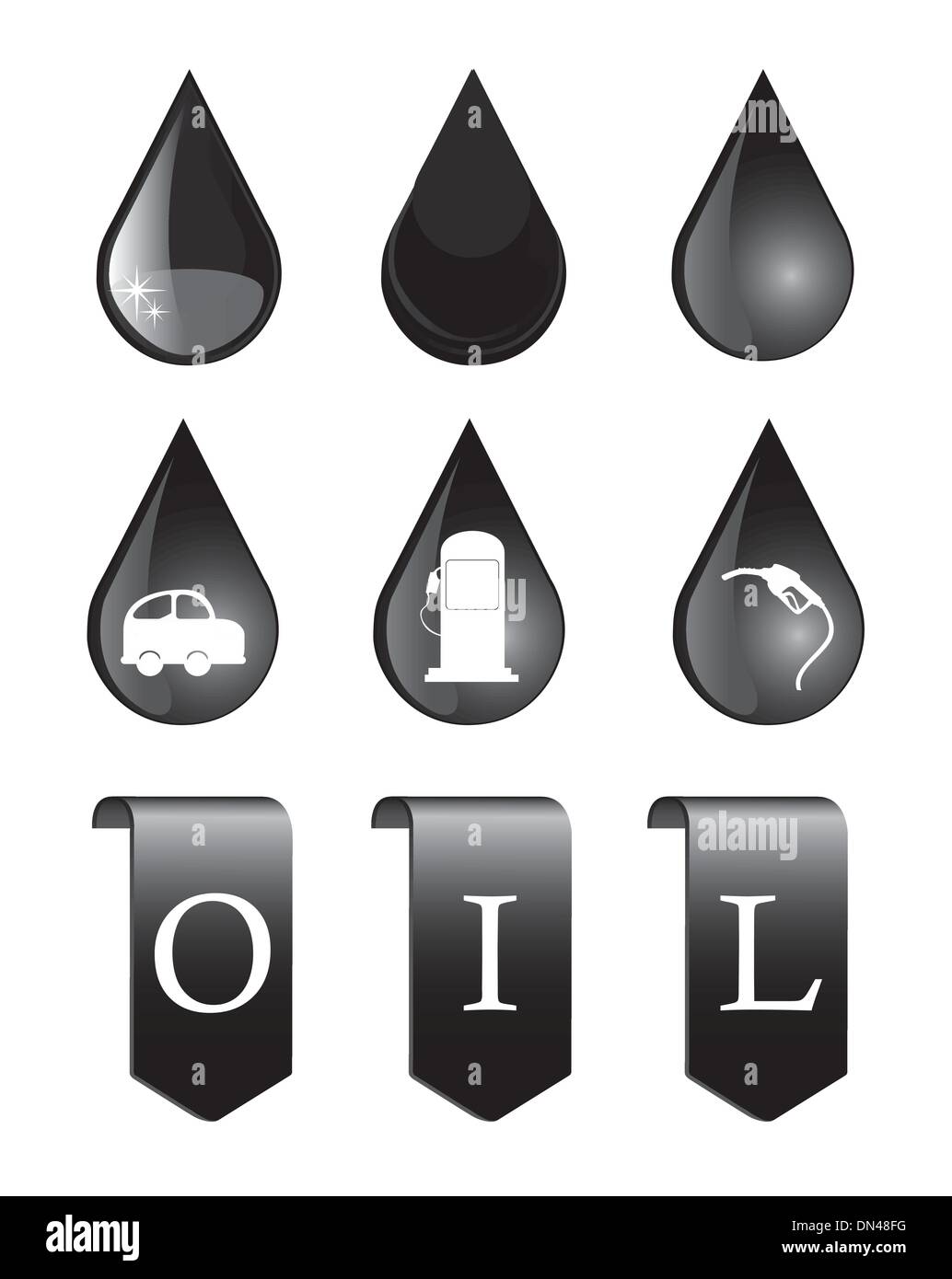 Oil drum Stock Vector Images - Alamy