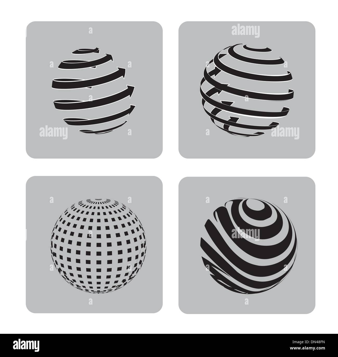 Outline sphere Stock Vector Images - Alamy